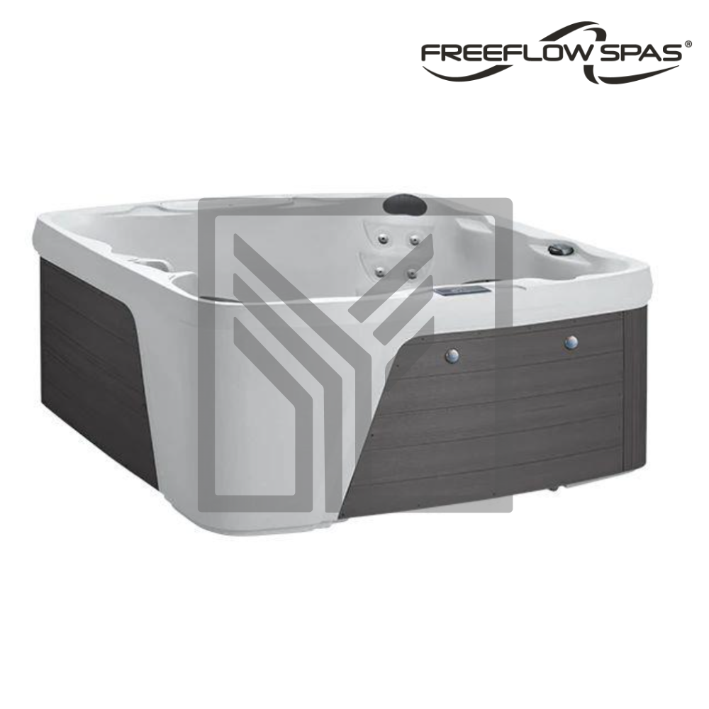 AQUAWELLNESS: Freeflow Monterey "Arctic White & Charcoal" de 7 Asiento ...