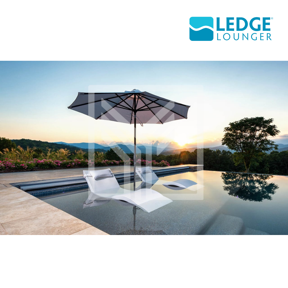 LEDGE LOUNGER: Sombrilla con Manivela Octagonal de 7.5' – albercasy