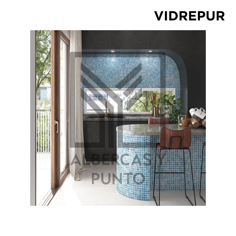 Vidrepur: Mosaico Blue de 2.5x2.5 – albercasy