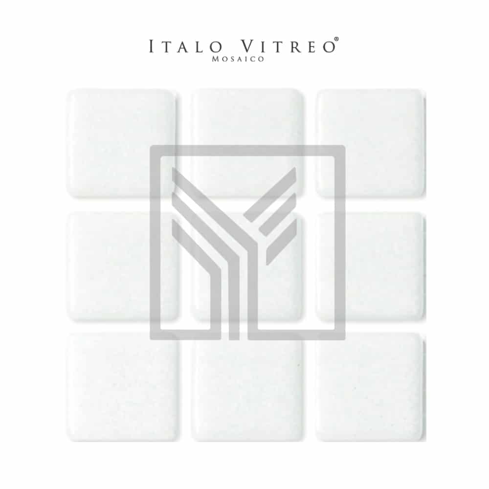 HISPANO GLASS: Mosaico Niebla Blanco 2.5 x 2.5 – albercasy